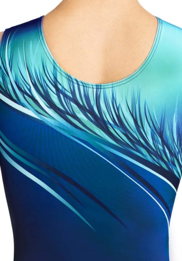 Blauer Turnanzug RAIN/1 - Gymnastics leotards, unitards and more