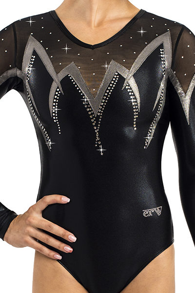 Eleganter Turnanzug LUMIRA/1 Langarm - Gymnastics leotards, unitards ...