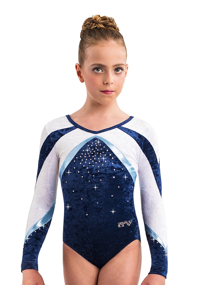 Glänzend-weicher Turnanzug AUDREY/2 langarm - Gymnastics leotards ...