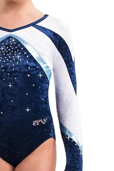 Glänzend-weicher Turnanzug AUDREY/2 langarm - Gymnastics leotards ...