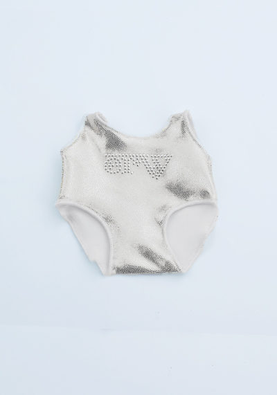 ERVY Turnanzug für Teddybär - silber - Gymnastics leotards, unitards ...