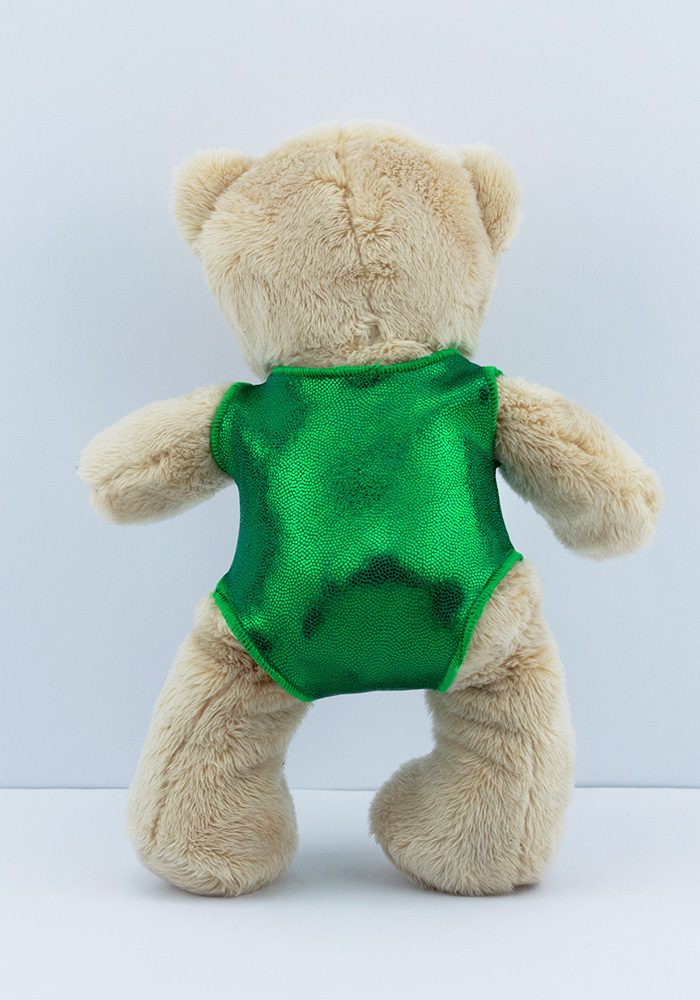 ERVY Teddybär mit Turnanzug - grün - Gymnastics leotards, unitards and more
