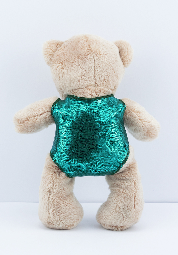 ERVY Teddybär mit Turnanzug - petrol - Gymnastics leotards, unitards ...