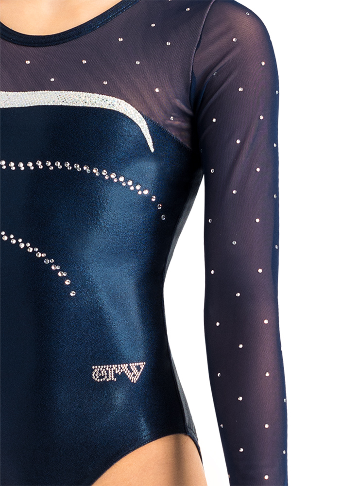 Dunkelblauer Turnanzug MEROPA/2 - Gymnastics leotards, unitards and more