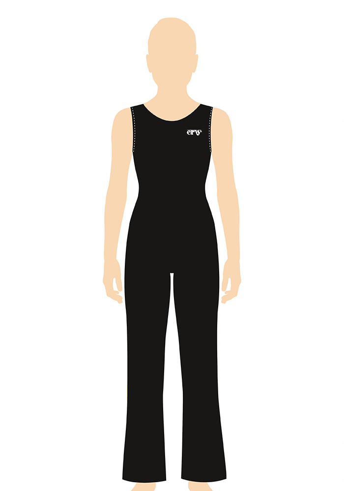 Unisex Basic Jazz unitard sleeveless with wide flared legs - Gymnastics ...