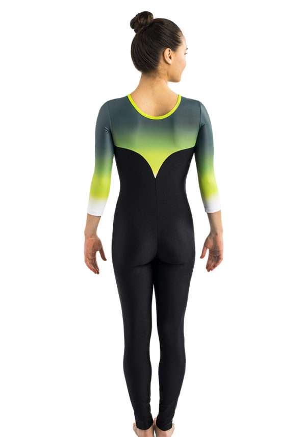 Grün-Schwarzer Ganzanzug TALITHA/8 - 3/4-Arm - Gymnastics leotards ...